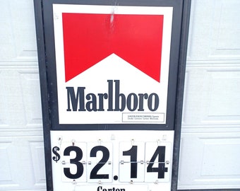 Vintage Marlboro Metal Sign - Etsy