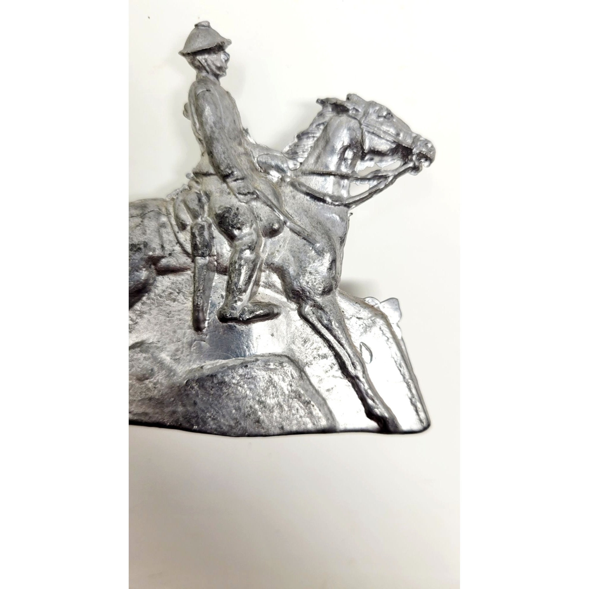 Vintage Civil War Lead Military Men on Horseback Lt of 10 Carved ...