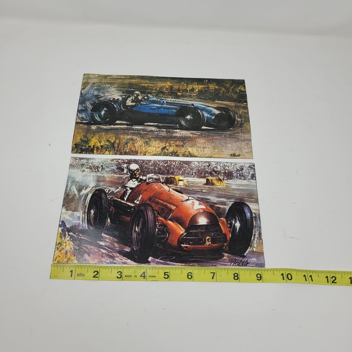 Vintage Vladimir Bidlo Racing Cars Pictures Alfa Romeo Typ 158 159 ...