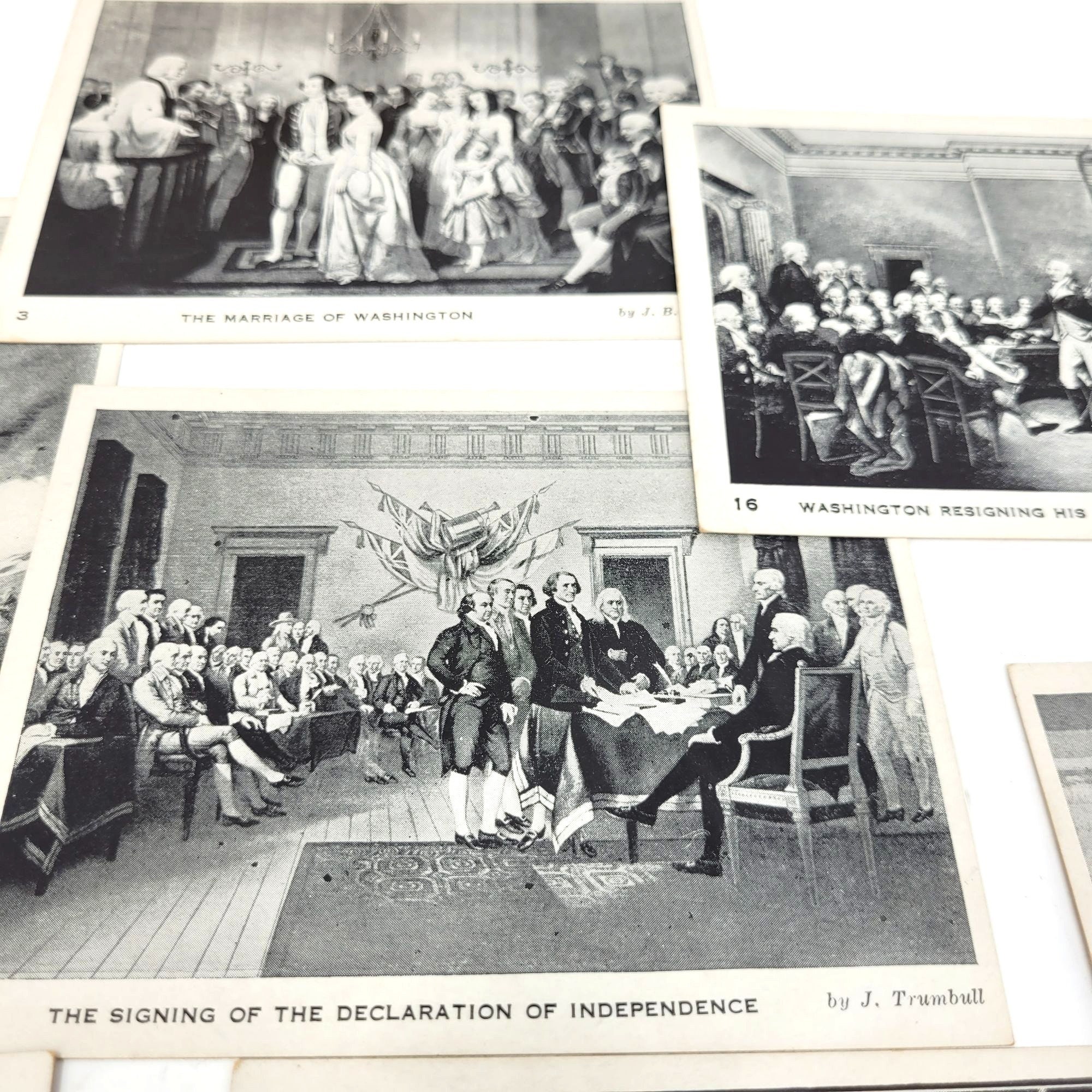 Vintage George Washington Picture 24 Cards 1732 1932 Black and - Etsy