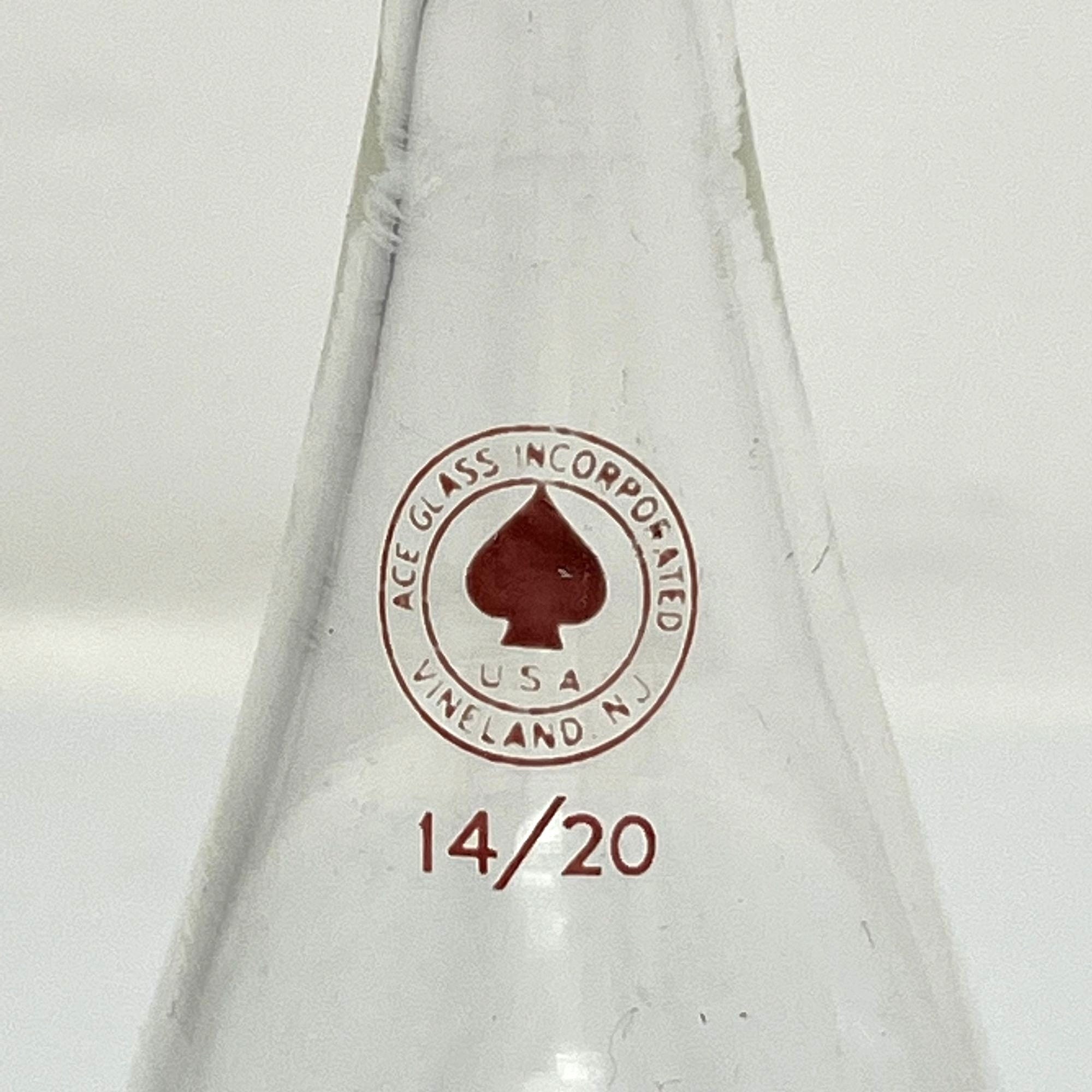 Ace Glass Cow Type Distillation Receiver Adapter No Hooks 14/20 Joints ...