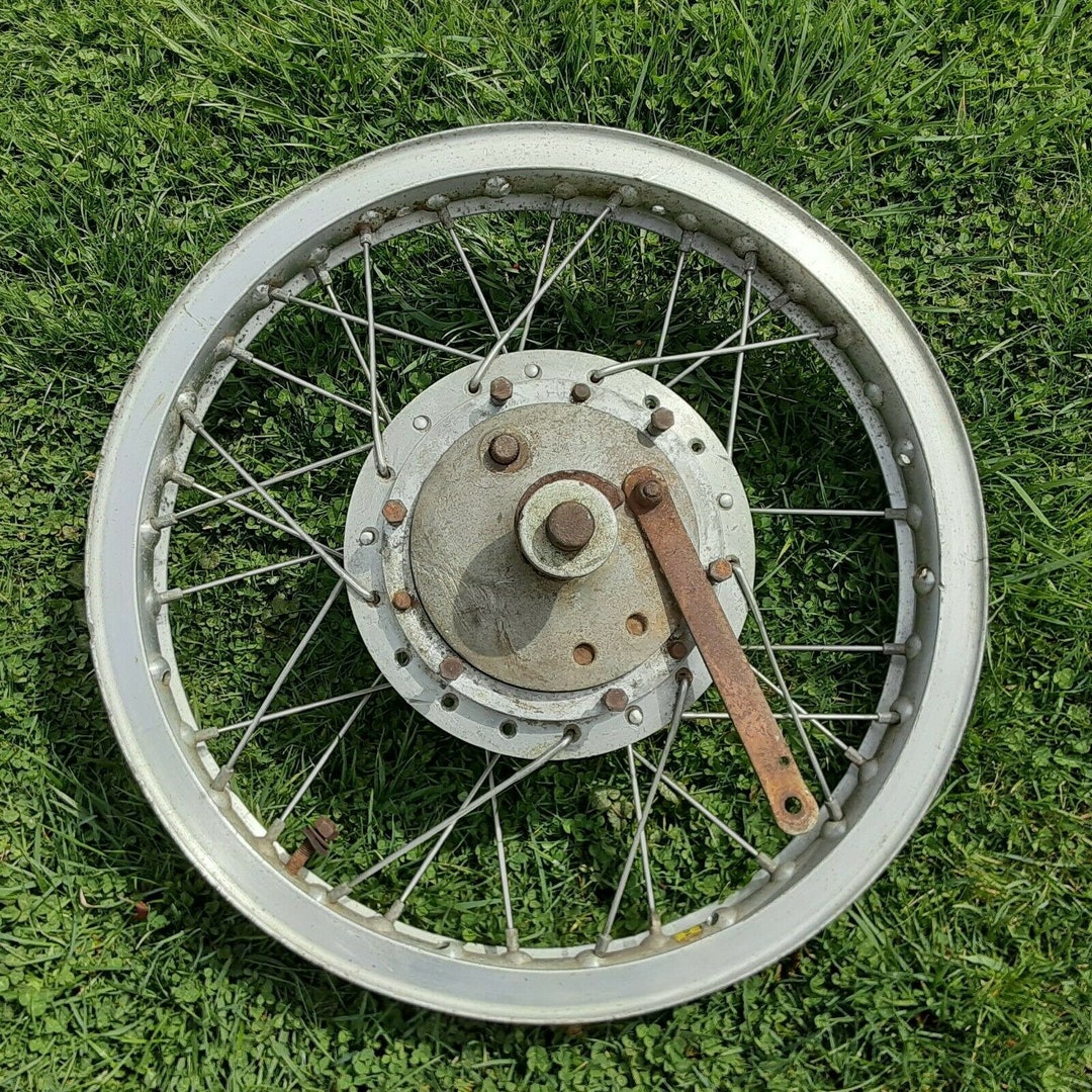 Akront ME 480 Italian Style Flanged Alloy Vintage Motorcycle Rim Spokes ...