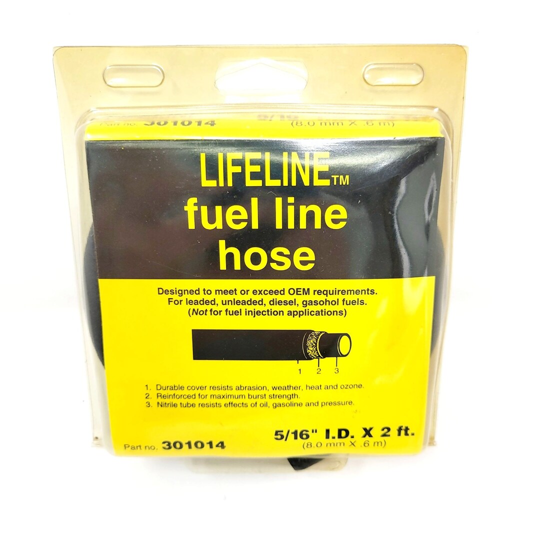 New Lifeline Fuel Line Hose Part No 301014 Meets OEM Requirements 5/16 ...