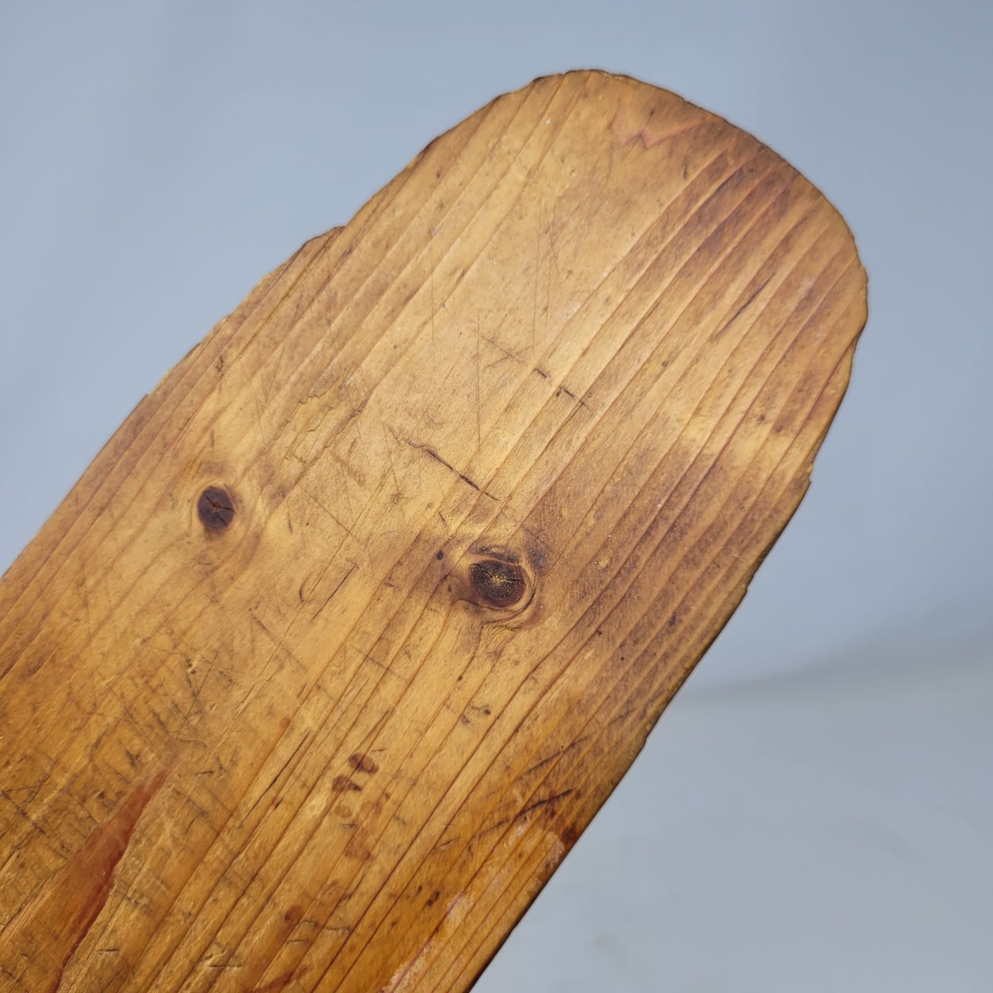 Vintage Swedish Wooden Lefse Turner Paddle Primitive Scandinavian ...