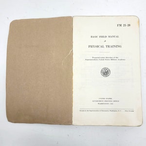 WWII Army Air Force War Department Basic Field Manual Physical Training ...