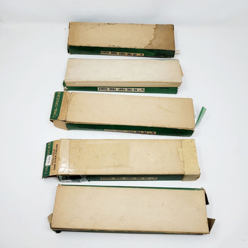 Vintage Rare 1930 Original Ting Trucks Balsa Wood Model Kit Lot of 5 ...