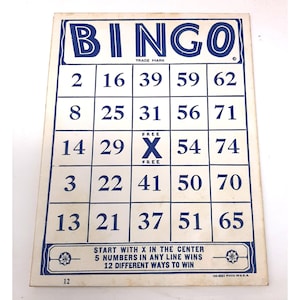 Vintage Antique Bingo Game Trademark 1933 Boards Score Cards Rules ...