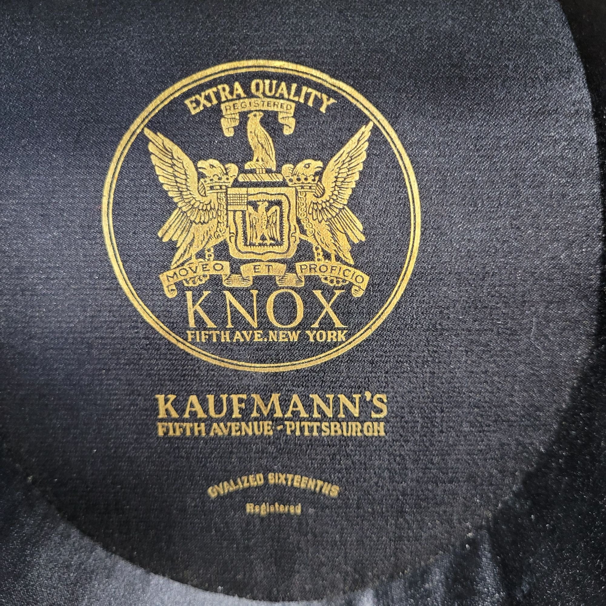 Antique Knox Black Silk Collapsible Top Hat Original Box Kaufmann's ...
