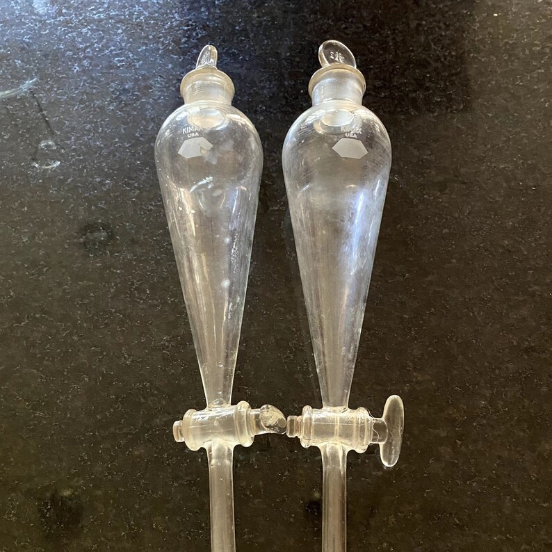 Kimax Separatory Flask Funnel Precision Glass Ground Joints Made in USA ...