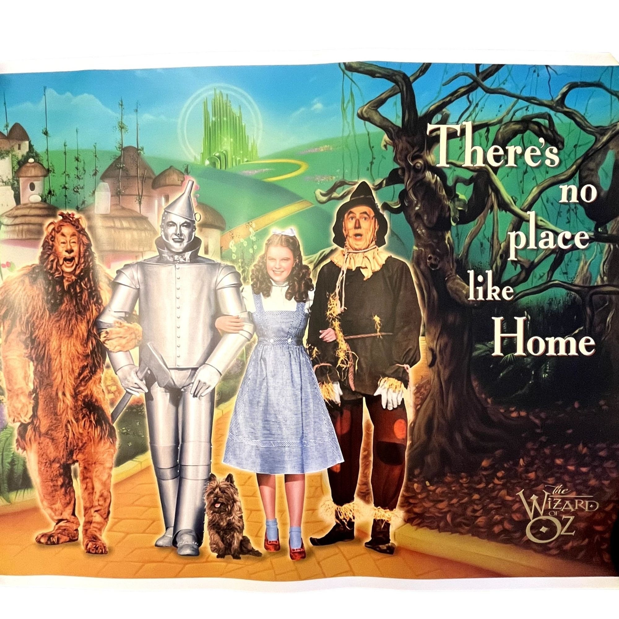 Wizard of Oz There's No Place Like Home Movie Poster Dorothy Toto ...