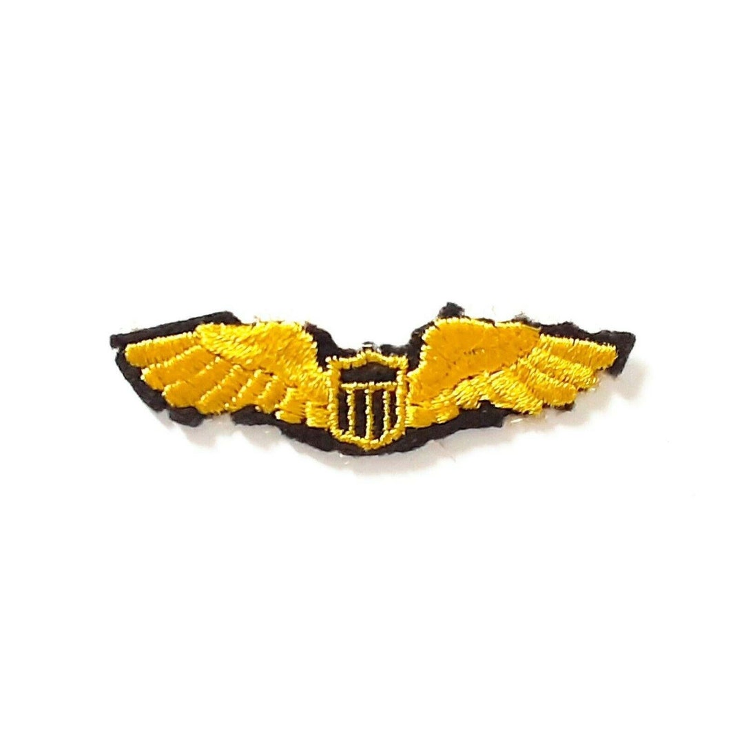 WW2 US Army Air Corps Aviator Patch Wings Shield Insignia Original War ...