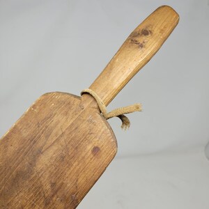 Vintage Swedish Wooden Lefse Turner Paddle Primitive Scandinavian ...