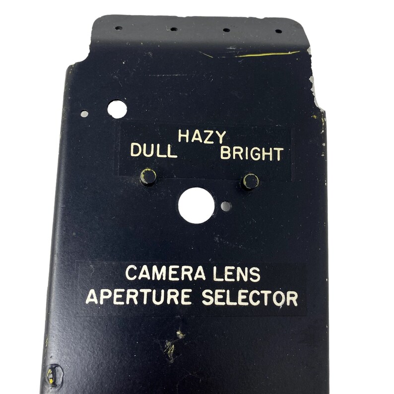 Vintage USAF Aircraft Camera Lens Dull Bright Aperture Selector Part ...