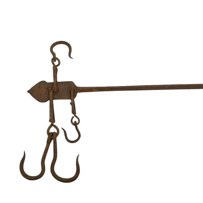 Antique Hanging Wool Weighing Scale Steelyard Sliding Balance Westwood ...