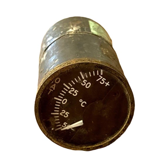Vintage USAF Temperature Indicator Aircraft Gauge COAT - Etsy