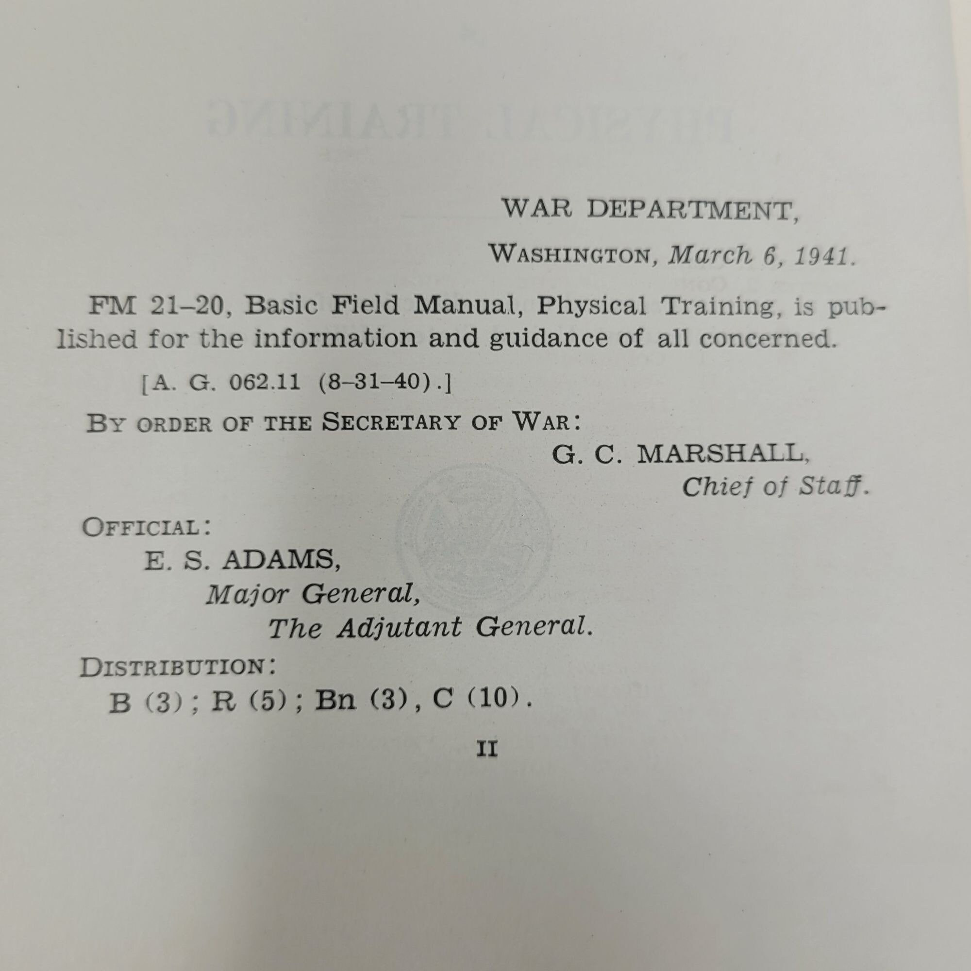 WWII Army Air Force War Department Basic Field Manual Physical - Etsy