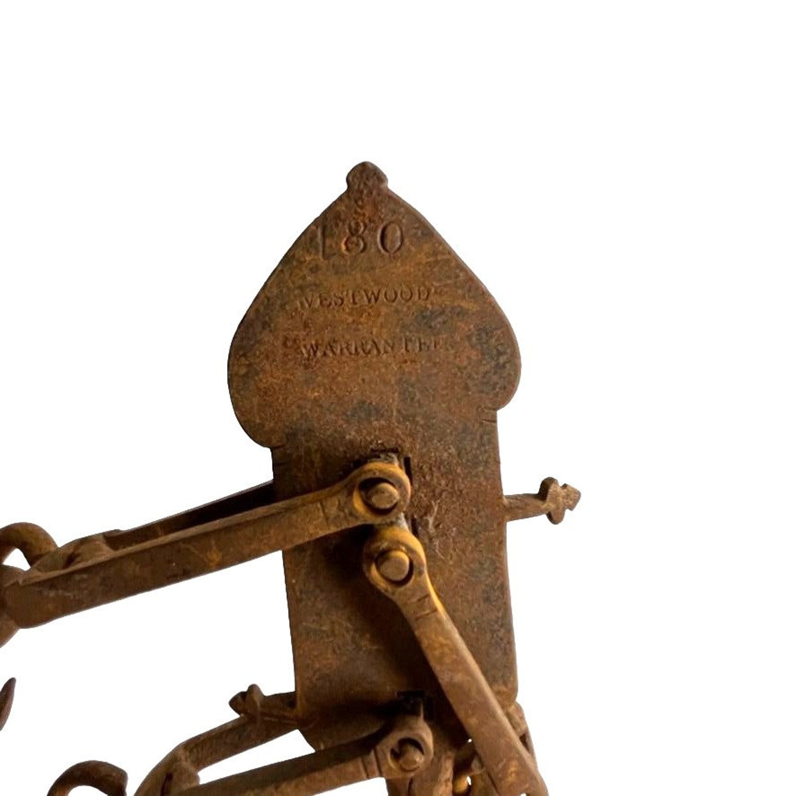 Antique Hanging Wool Weighing Scale Steelyard Sliding Balance Westwood ...