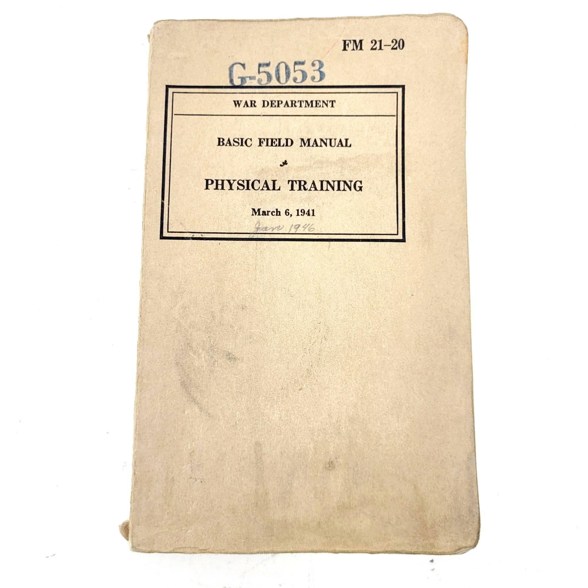 WWII Army Air Force War Department Basic Field Manual Physical - Etsy