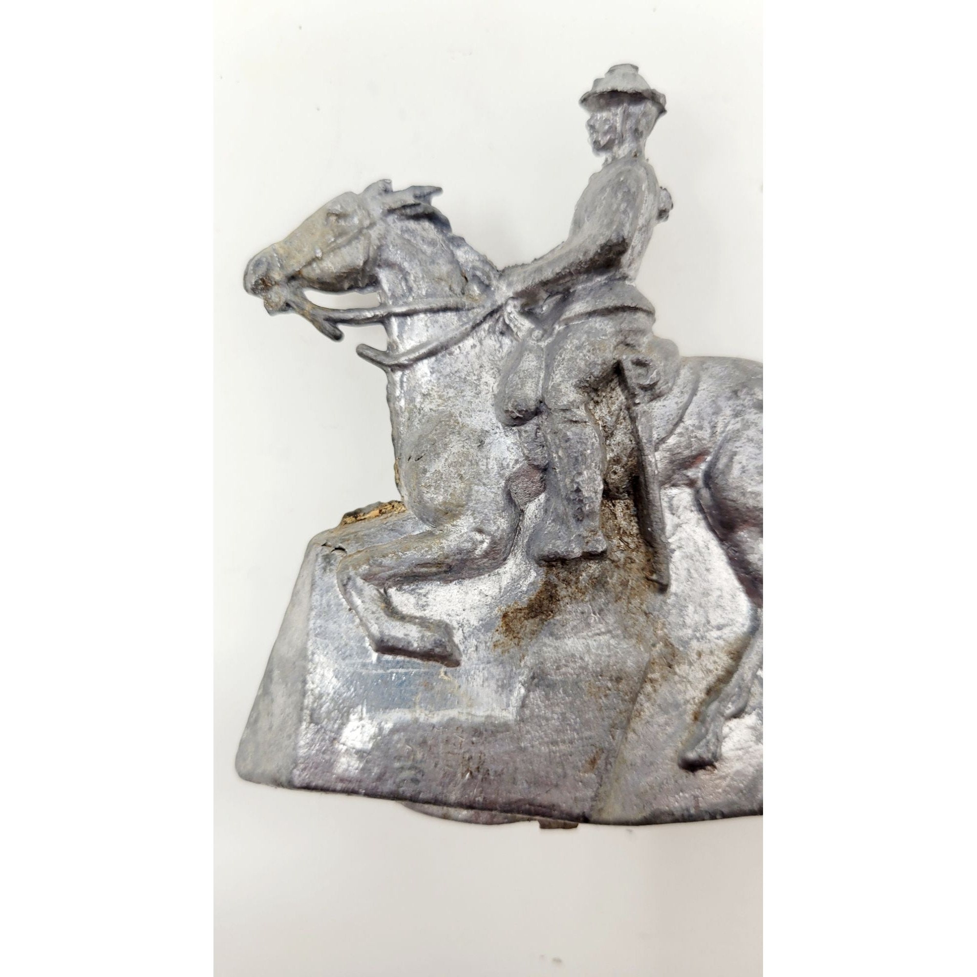 Vintage Civil War Lead Military Men on Horseback Lt of 10 Carved ...