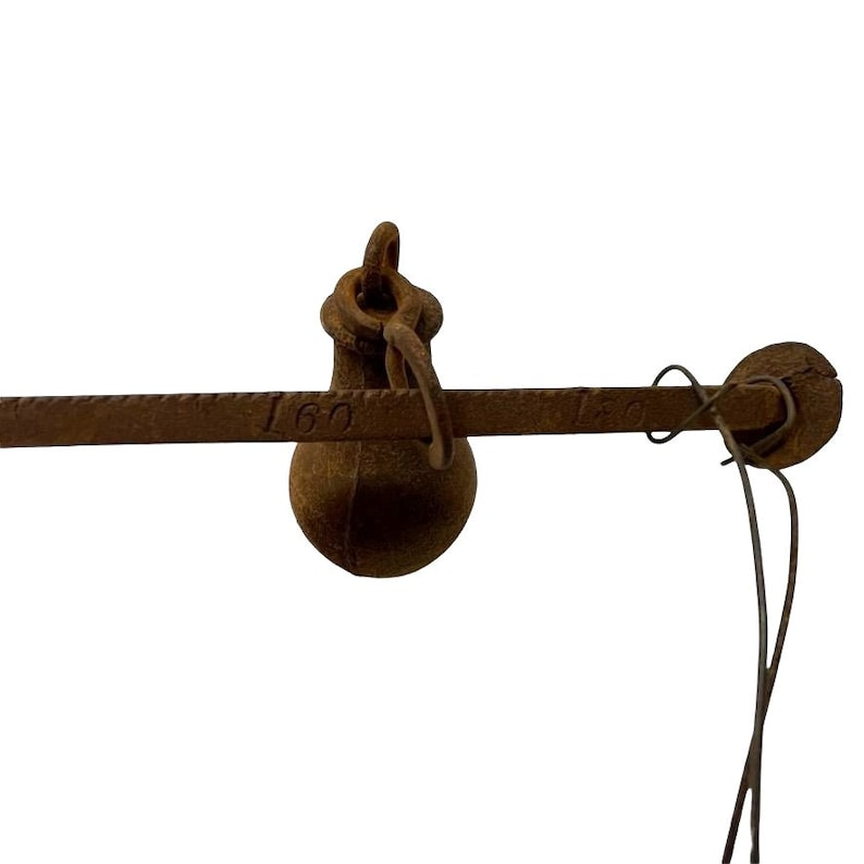 Antique Hanging Wool Weighing Scale Steelyard Sliding Balance Westwood ...