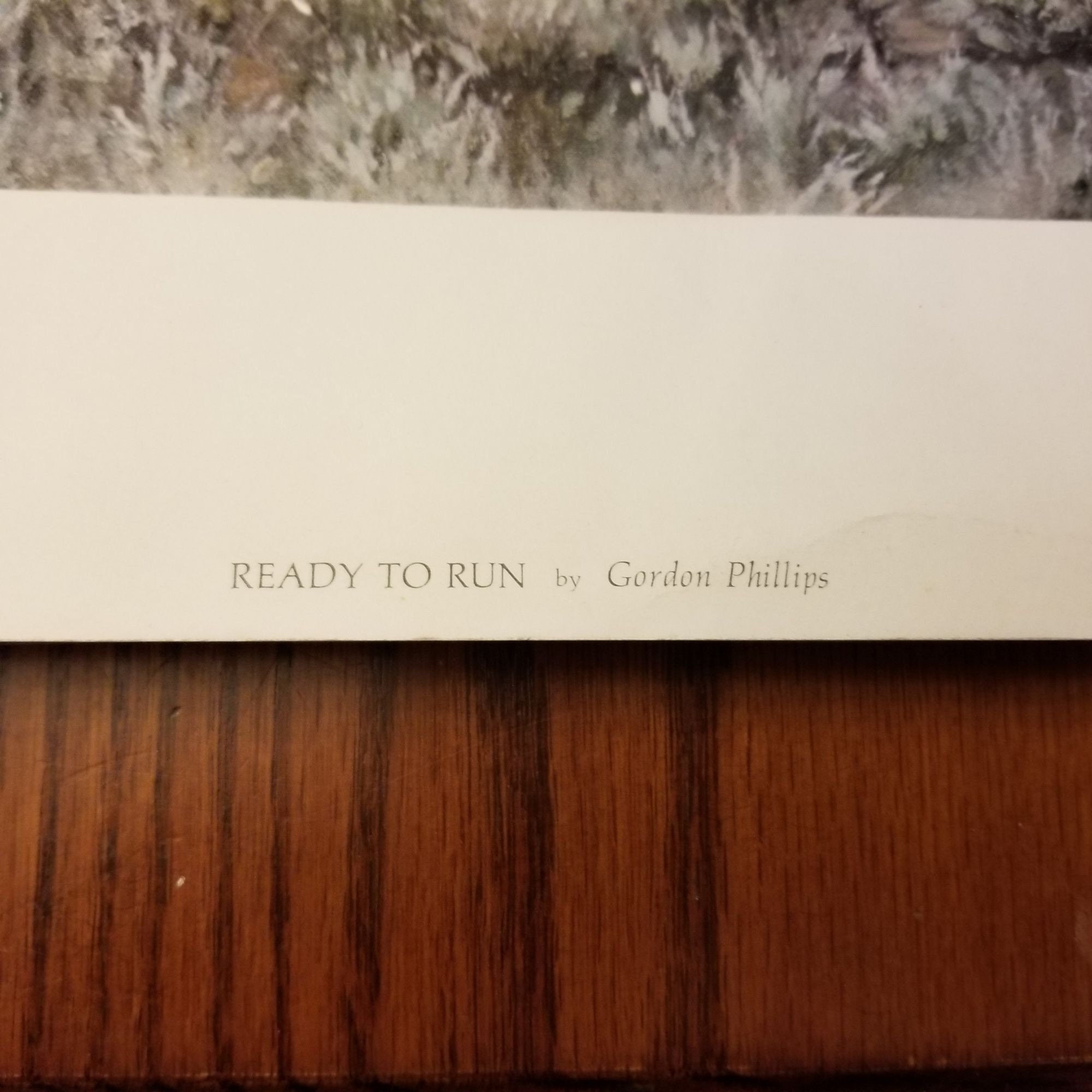 Gordon Phillips ready to Run Numbered Signed Collotype Print Limited 54 ...