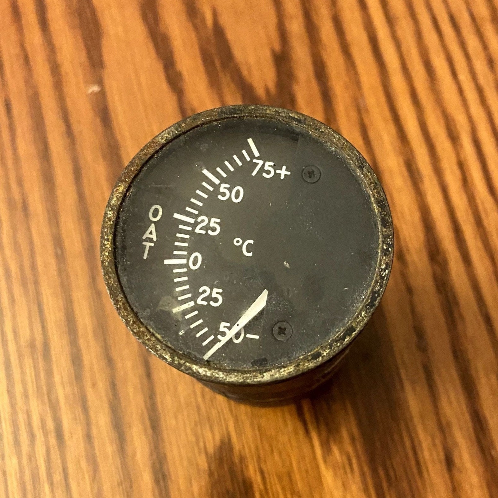 Vintage USAF Temperature Indicator Aircraft Gauge COAT Certified Made ...