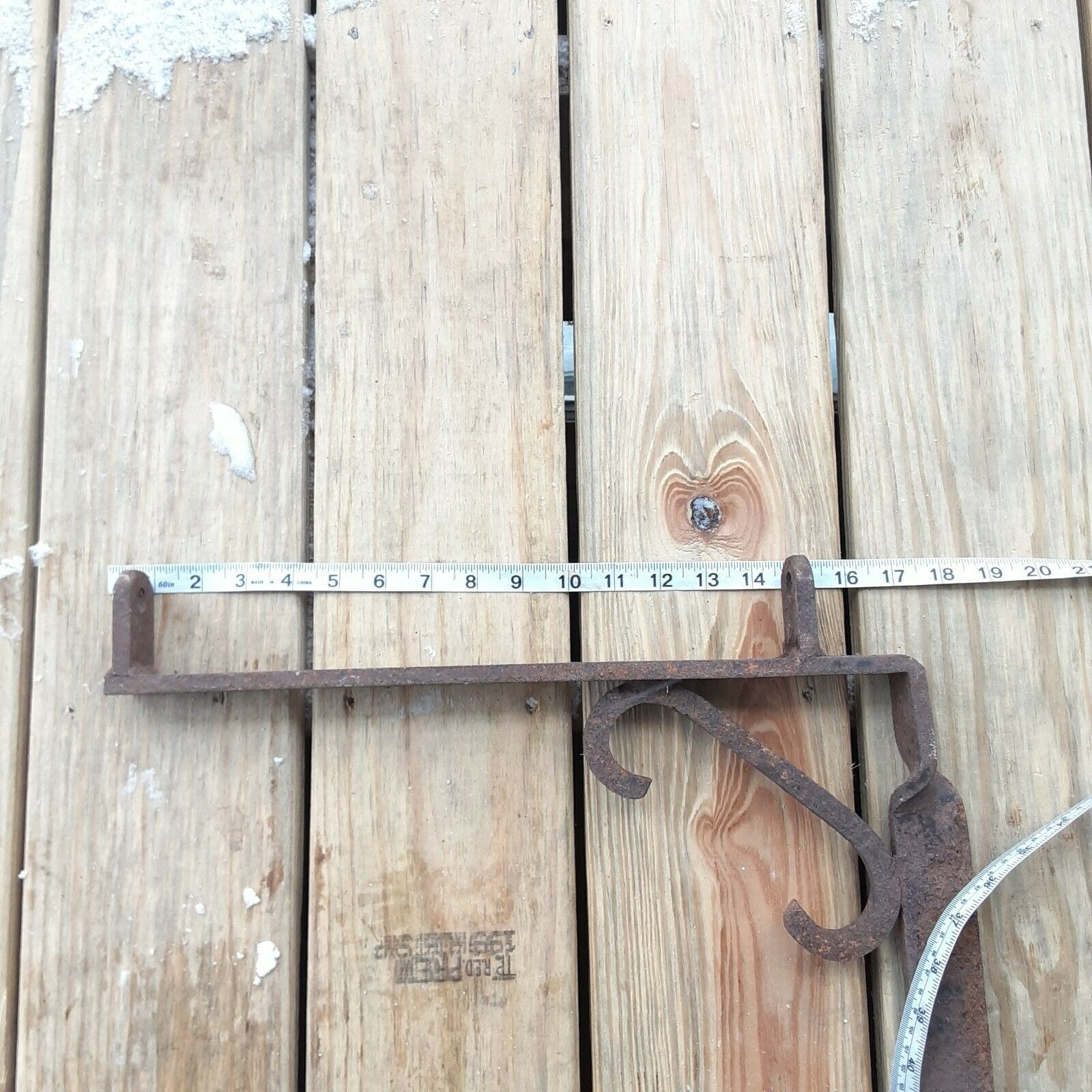 Antique Large Wrought Iron SIGN HOLDER Hanger Wall Mount Sign - Etsy