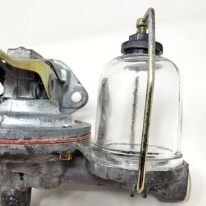 Vintage 1940s 1950s V8 Single Action Fuel Pump With Glass Bowl Auto ...