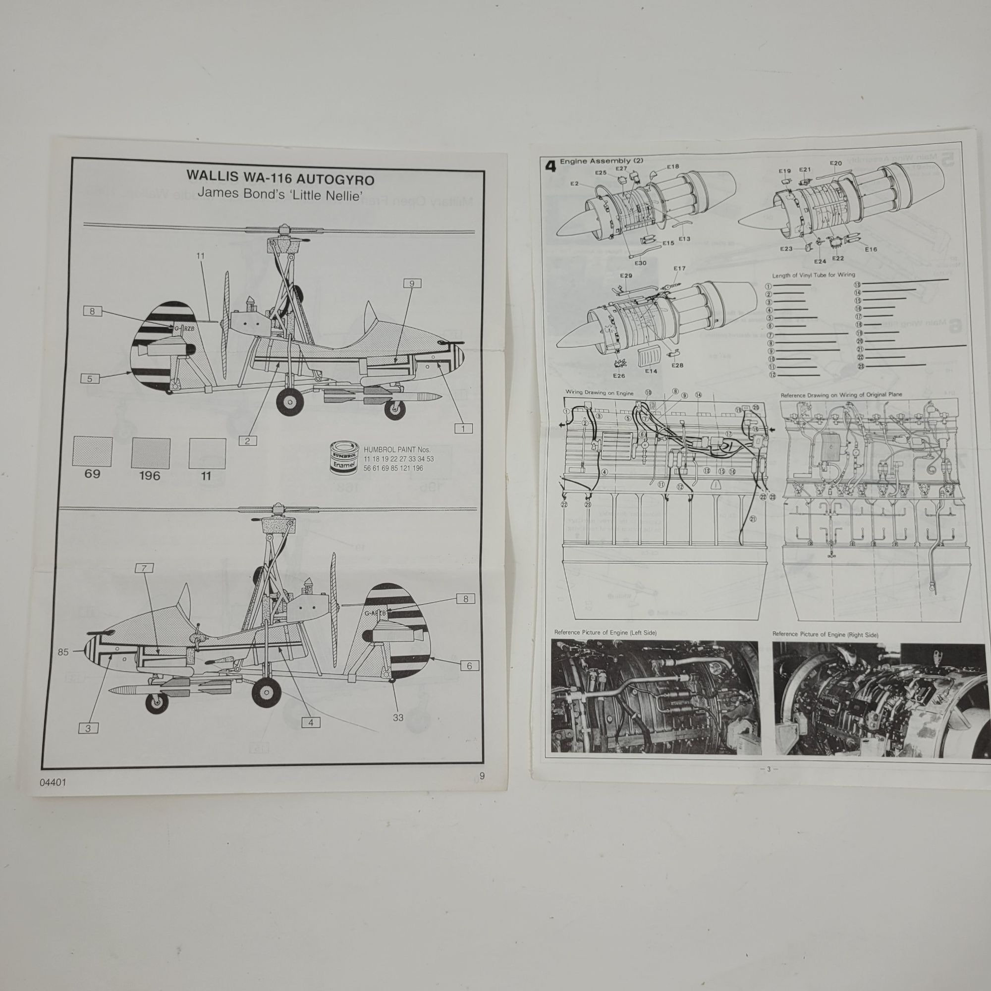 Vintage Assembly Directions for Model Kit Aircraft Helicopters Lot of ...