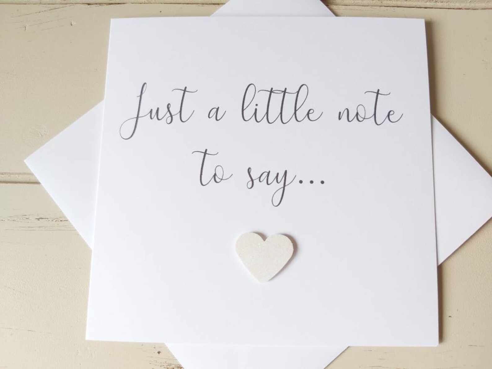 Just a Little Note to Say... Card. Say It With a Card. Thank - Etsy UK