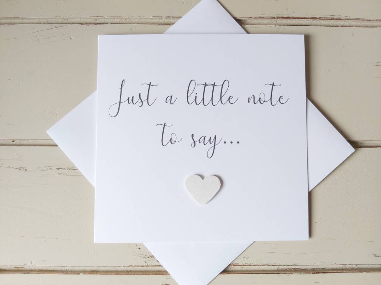 Just a Little Note to Say... Card. Say It With a Card. Thank - Etsy UK