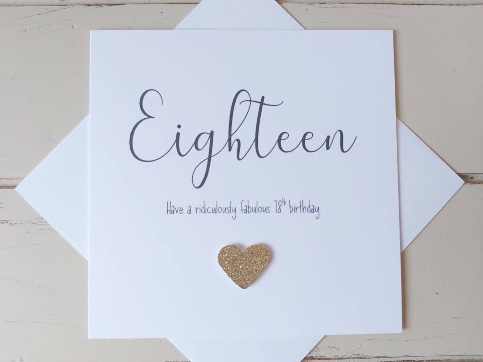 18th Birthday Card for Him or Her. Eighteen Milestone Card. - Etsy UK