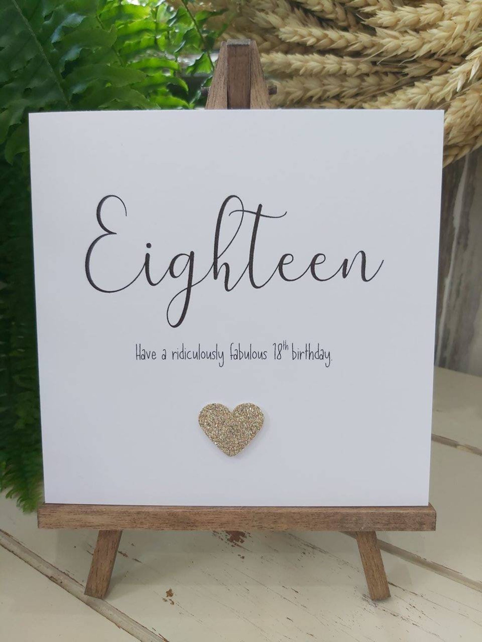 18th Birthday Card for Him or Her. Eighteen Milestone Card. - Etsy UK