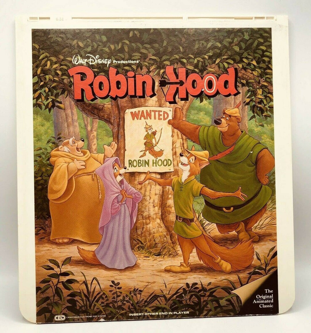 RARE CED Robin Hood Disney Home Video Animated Peter Ustinov - Etsy