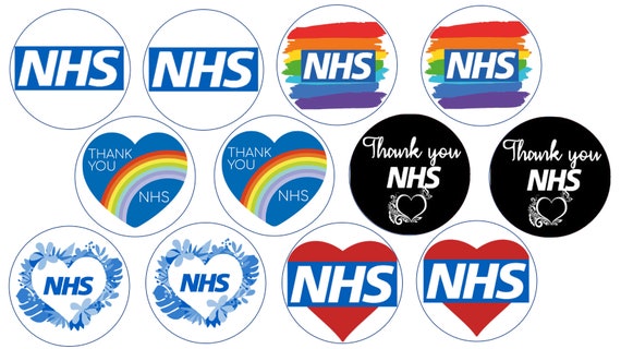 12 X NHS Cupcake Toppers Edible Celebration Party - Etsy UK