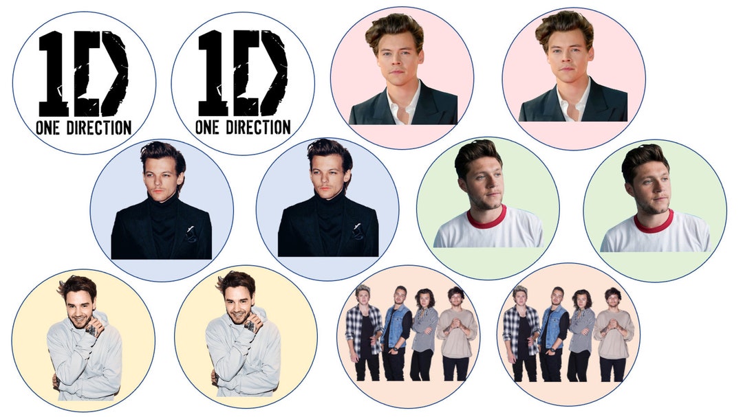 12 X One Direction Cupcake Toppers Edible Birthday Celebrate - Etsy