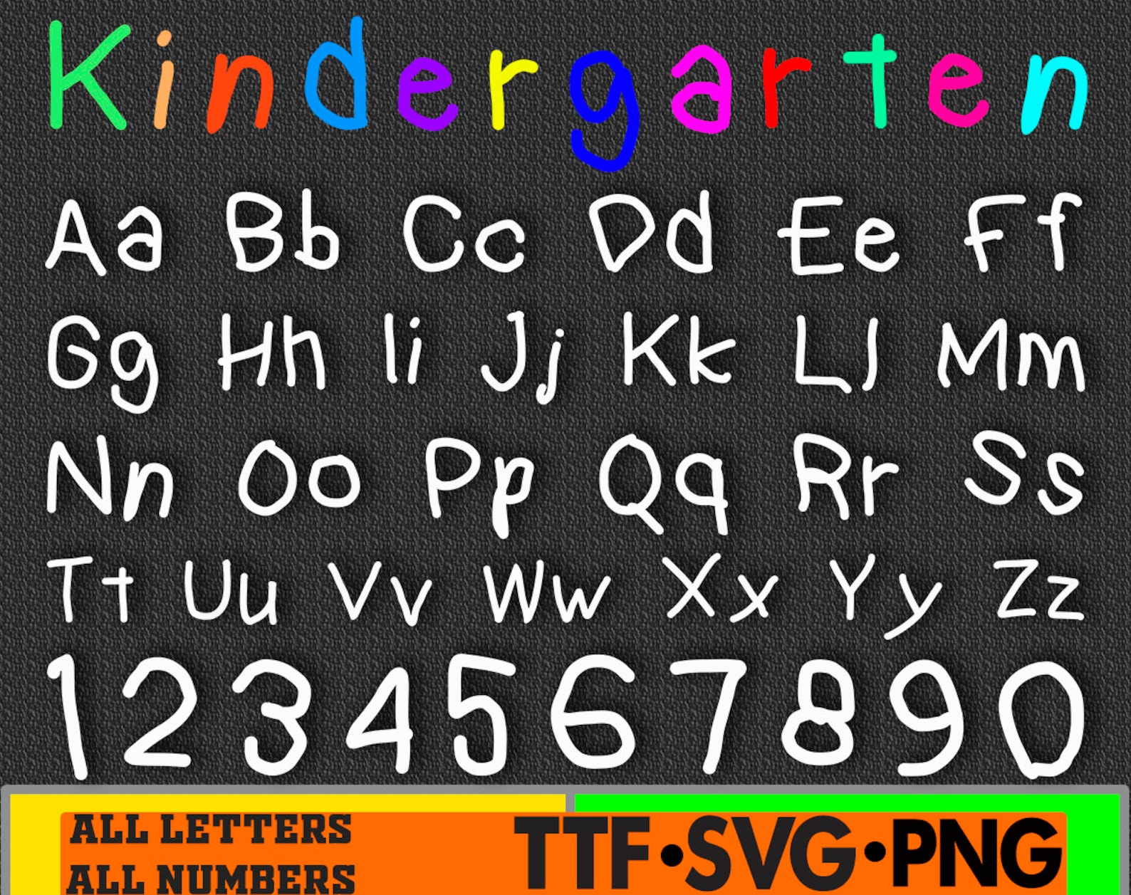 Kindergarten Font Svg Scribble Font Kids Font Svg Kids Alphabet Svg ...