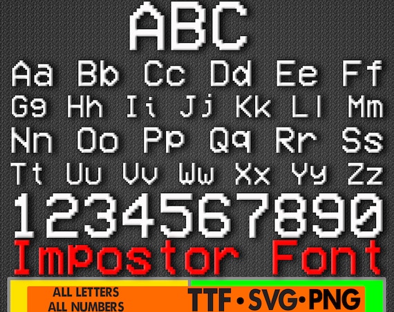 Font Game Letters and Numbers SVG PNG Clipart Bundle Svg PNG - Etsy
