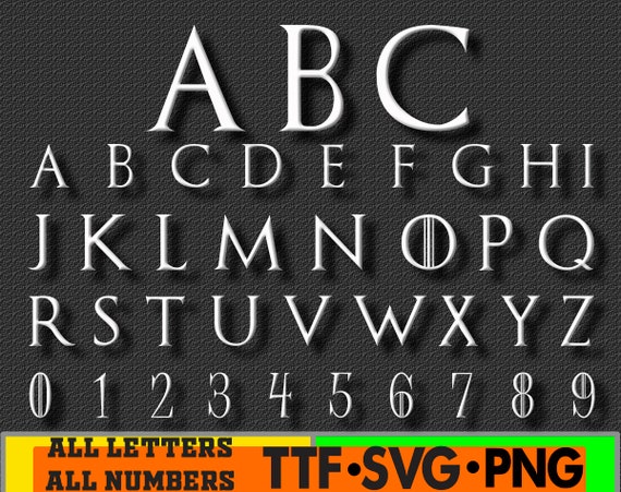 Font Movie Letters and Numbers SVG PNG Clipart Bundle Alphabet - Etsy