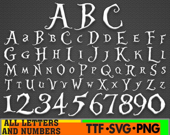 Font Movie Cartoon Letters and Numbers SVG PNG Clipart Bundle - Etsy
