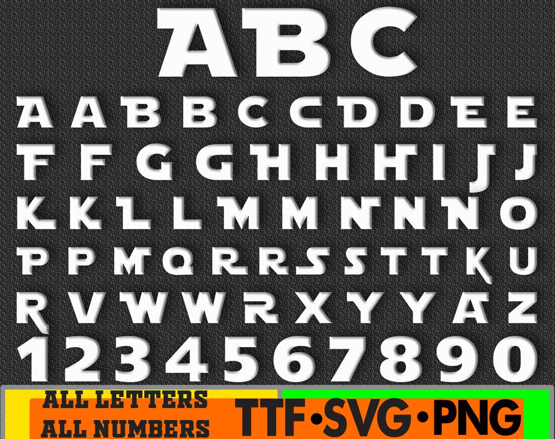 Font Movie Letters and Numbers SVG PNG Clipart Bundle Svg PNG Bundle ...
