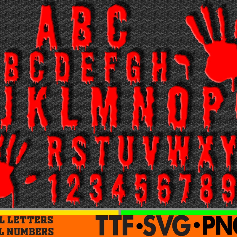 Dripping Letters - Etsy