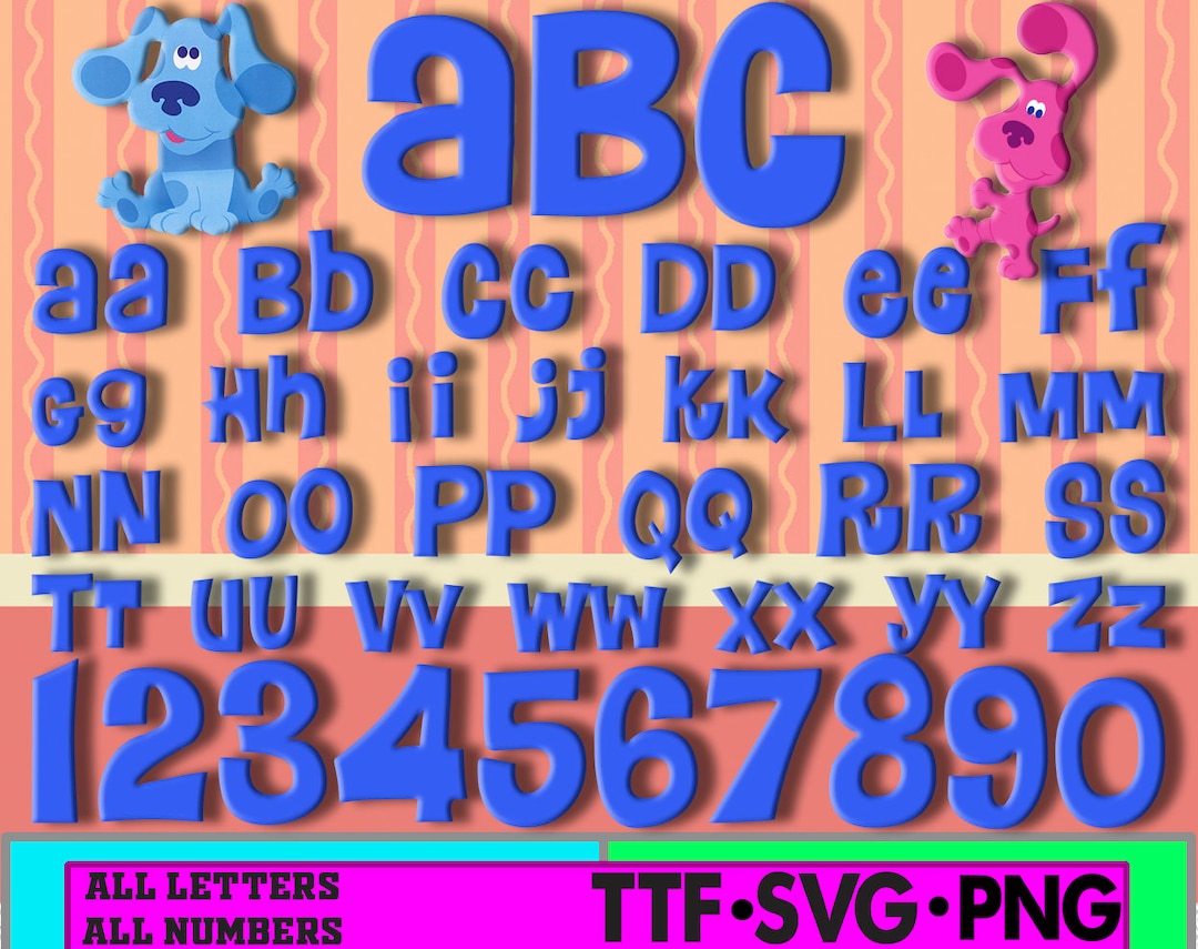 Font Cartoon Letters SVG PNG Clipart Bundle Svg Png File for Cricut ...