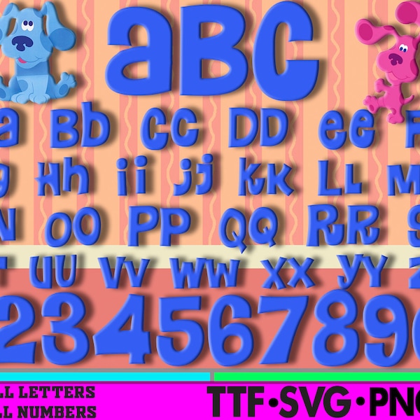 Blues Clues Font - Etsy