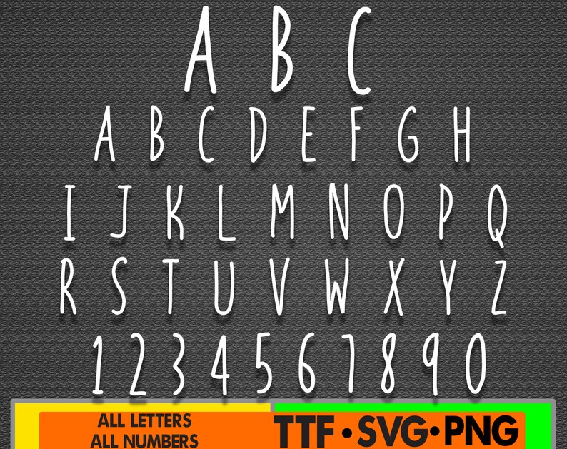 Font Game Letters and Numbers SVG PNG Clipart Bundle Svg PNG Bundle for ...