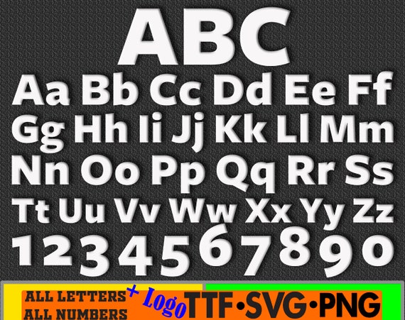 Font Svg for Cricut & Silhouette Svg Alphabet Font Cut Files | Etsy