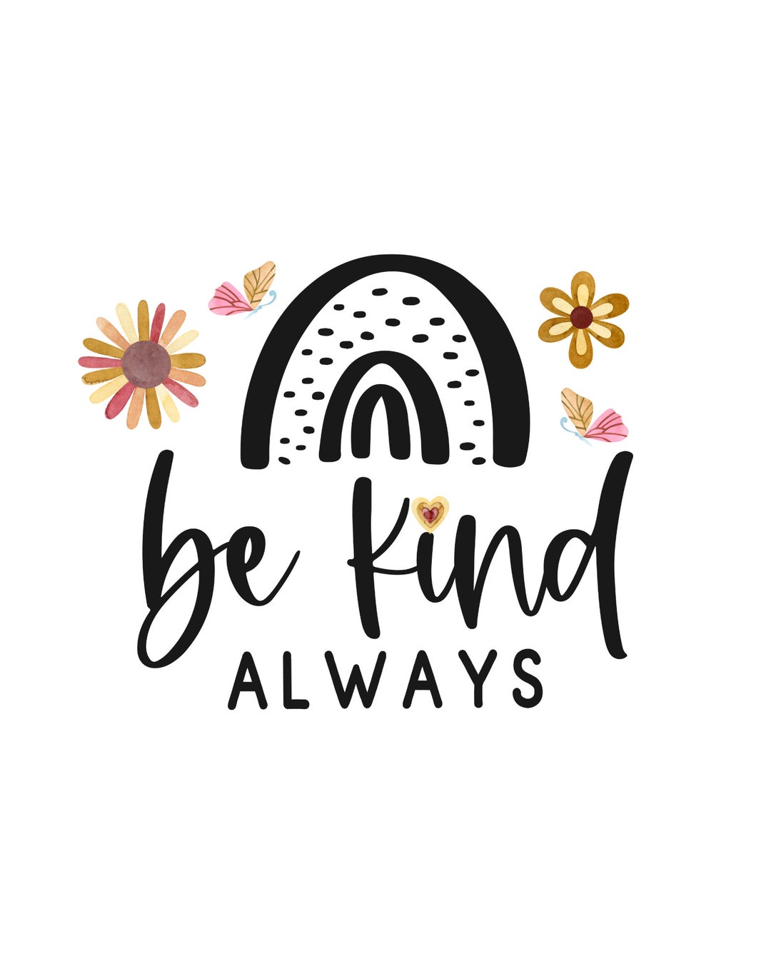 Be Kind Transparent Clip Art - Etsy