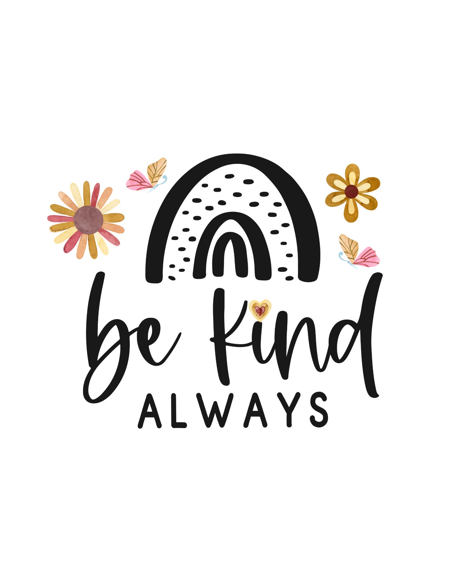 Be Kind Transparent Clip Art - Etsy