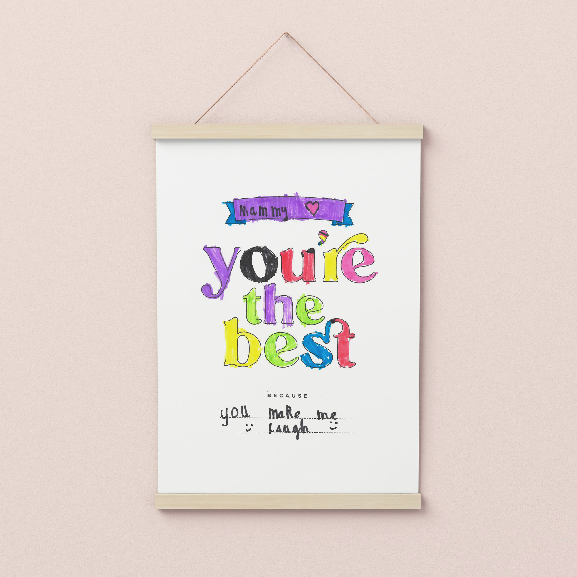 Printable Colour in 'you're the Best' Poster, Digital Download - Etsy