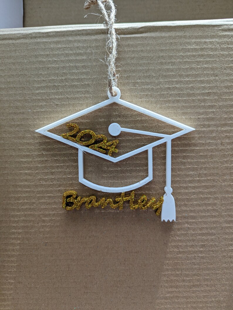Personalised Graduation Decoration, Custom Colour 3D Print, Graduation ...